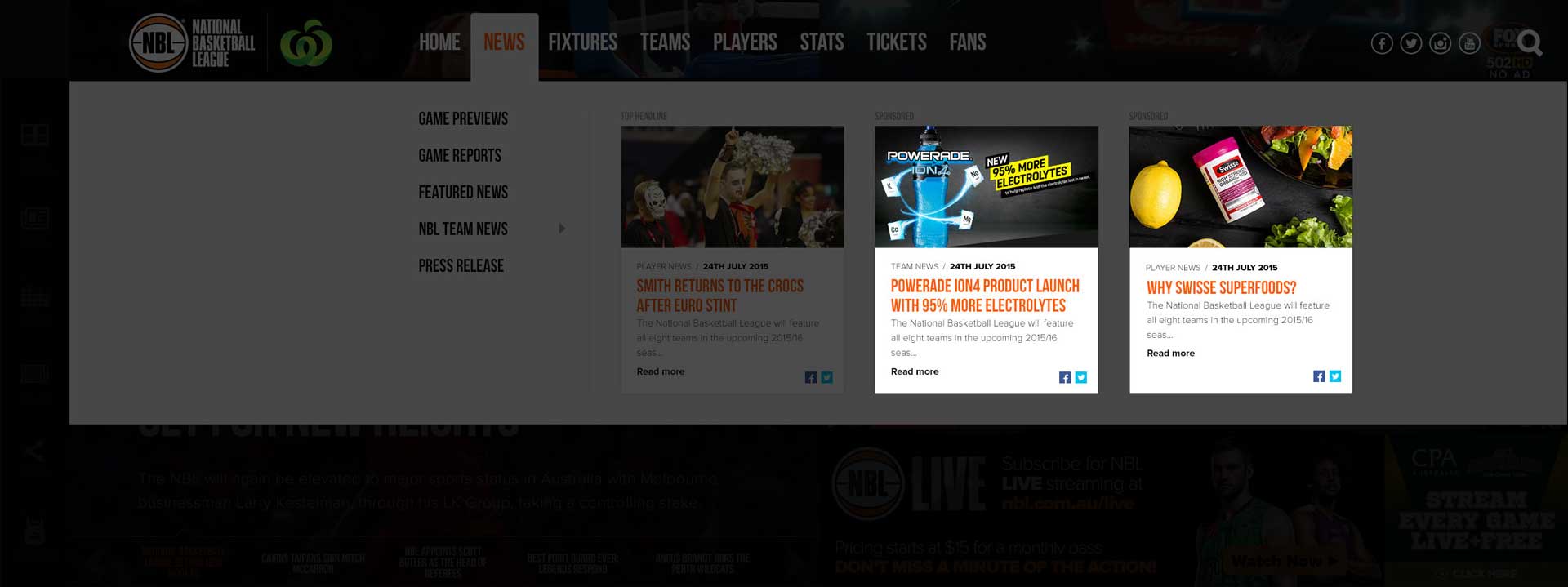 National Basketball League – Niko Creative